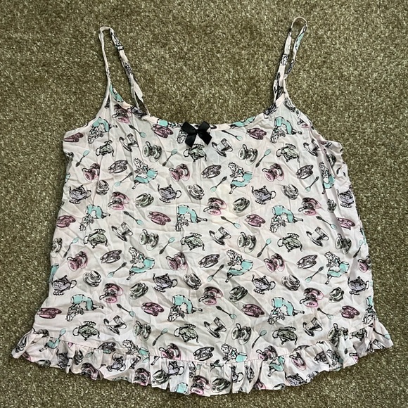 Disney | Tops | Hot Topic Disney Alice In Wonderland Tea Party Cami ...